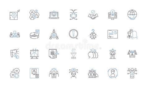 Talent Boosting Line Icons Collection Learning Development Growth Motivation Empowerment