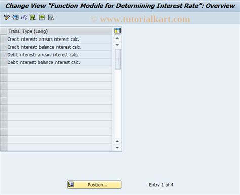 OT SAP Tcode C FI Maintain Table T B