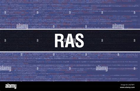 RAS With Abstract Technology Binary Code Background Digital Binary Data And Secure Data Concept