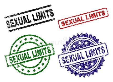 Scratched Textured SEXUAL LIMITS Seal Stamps Stock Vector Illustration Of Blue Medal