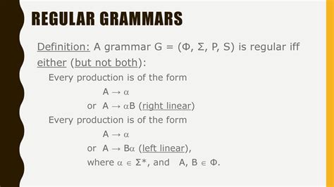 Regular Grammars Module 041 Cop4020 Programming Language Concepts Dr