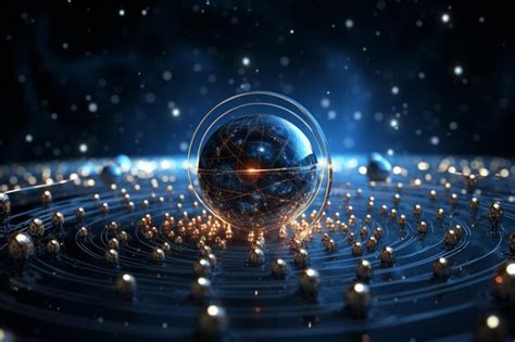 Quantum Computing Network Harnessing Quantum Entanglement Premium AI Generated Image