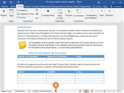Crear Y Utilizar Macros Simples Customguide