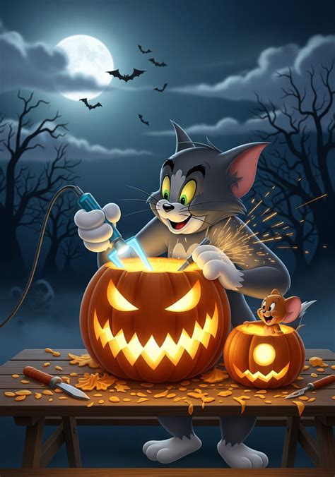 Banana Pumpkin Carving Tom And Jerry Style Get Ready For Halloween