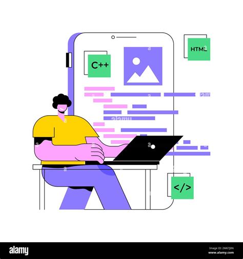 Mobile Application Development Abstract Concept Vector Illustration