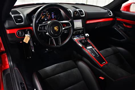 Porsche Cayman Red Interior