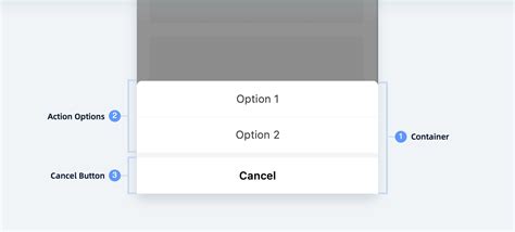 Bottom Action Sheet Ux Design Guidelines Documentation
