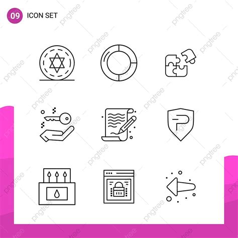 Outline Icon Set App Application Application Object And PNG And Vector With Transparent