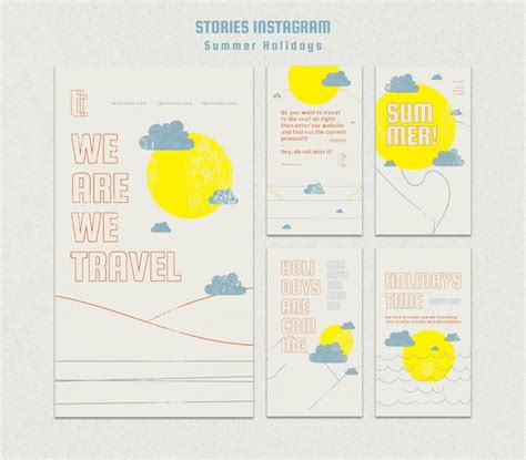 여름 휴가 포스터 템플릿 무료 Psd 파일