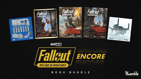Humble Books Bundle Fallout Rpg And 3d Miniatures By Modiphius Encore