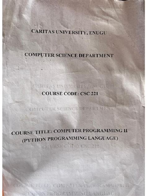 computer programming ii pdf