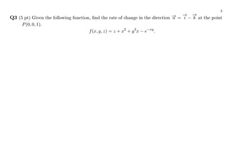 solved 3q3 5 ﻿pt ﻿given the following function find the