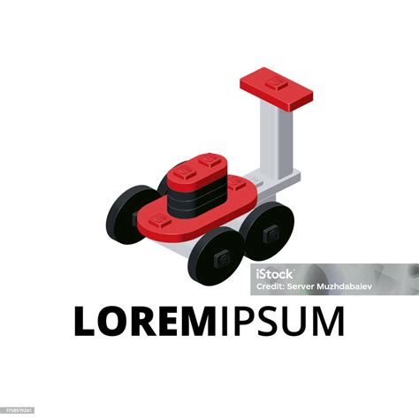 인쇄 및 디자인용 잔디 깎는 기계 벡터 일러스트 레이 션입니다 3차원 형태에 대한 스톡 벡터 아트 및 기타 이미지 3차원 형태 개념 개념과 주제 Istock