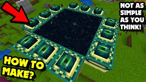 How To Make An END PORTAL In Minecraft 1 19 Java In Creative Mode Not