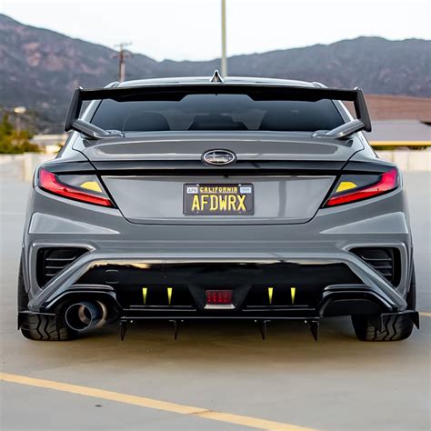 2022 Subaru Wrx Rear Bumper Diffuser Pin Stripe Pre Cut Overlay