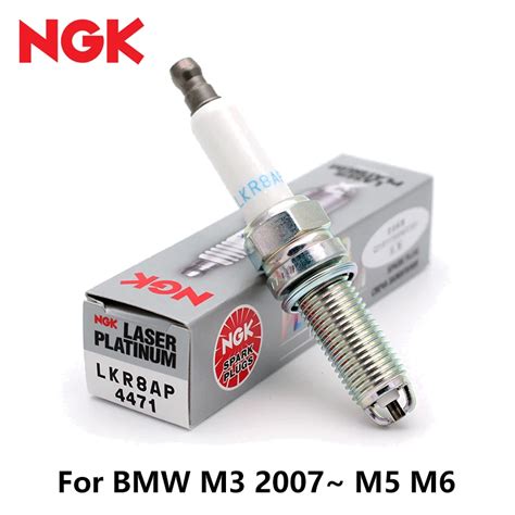 4 개 몫 Ngk 자동차 스파크 플러그 Bmw M3 4 0l 2007 ~ M5 2004 ~ 5 0l M6 2004 ~ 5 0l 더블 백금 Lkr8ap 4471 Plug