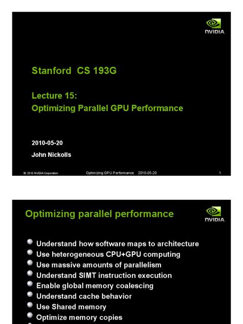 Pdf Optimizing Gpu Performance Dokumentips