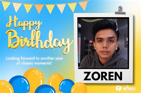 Irm Happy Birthday Zoren 🎉 ️🥳 Tuloy Lang Sa Journey With Jesus Isa