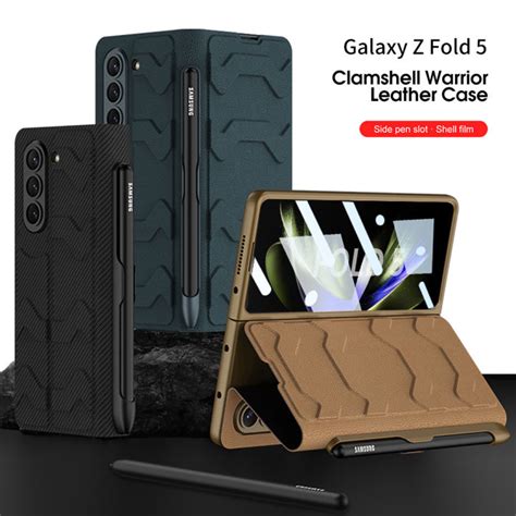 เคสสำหรับ Samsung Galaxy Fold5 5G เคสหุ้มเคสหนังแบบฝาพับกันกระแทกกัน ...