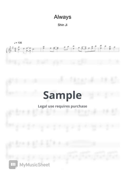 Shin Ji 신지 Always Yogurting 요구르팅 Ost Sheet Music Midi Sheet Music By Sayu