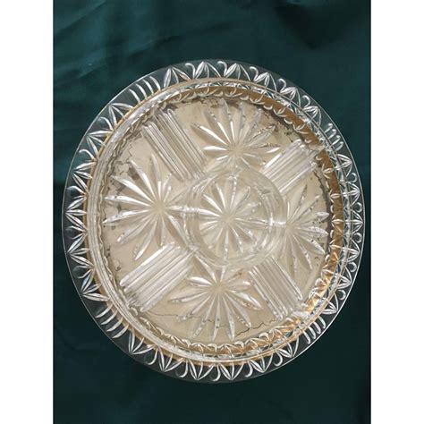 Silver Plated And Cut Crystal Lazy Susan