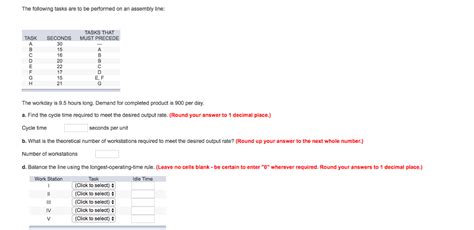 Solved The Following Tasks Are To Be Performed On An Chegg