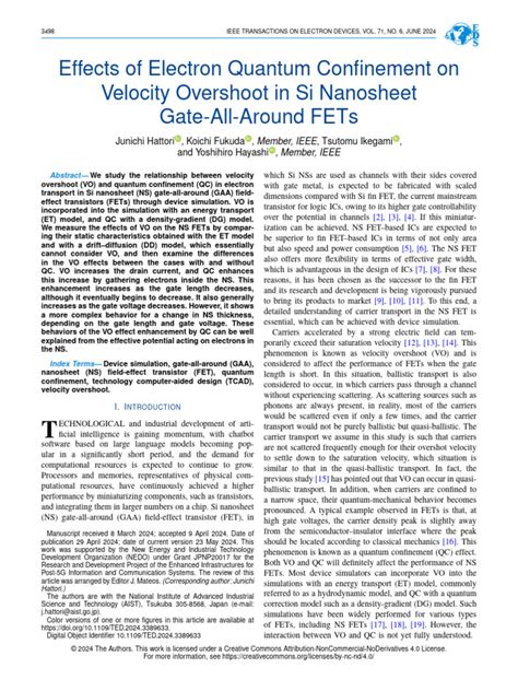 Effects Of Electron Quantum Confinement On Velocity Overshoot In Si Nanosheet Gate All Around