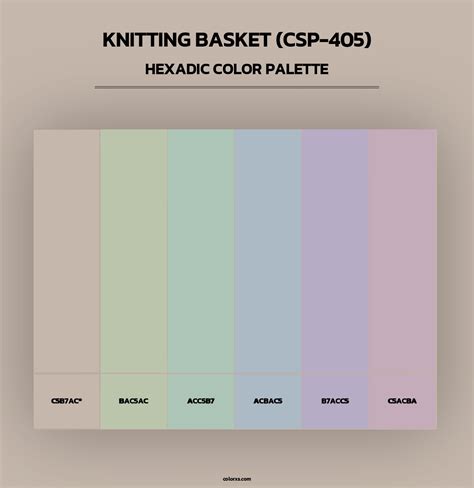 Benjamin Moore Knitting Basket Csp 405 Paint Coordinating Colors And
