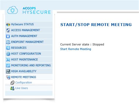 configuration accops hysecure 5 2 knowledge center