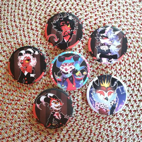 Helluva Boss Pins Blitzø Loona Millie Moxxie Stolas Fizzarolli