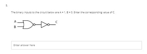 Solved Un The Binary Inputs To The Circuit Below Are A 1 Chegg Com