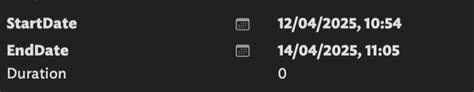 Calculating Days Between Startdate And Enddate Q And A Getting