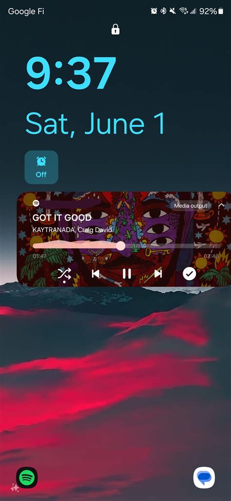 Spotify Lock Screen Widget Issue Rs24ultra
