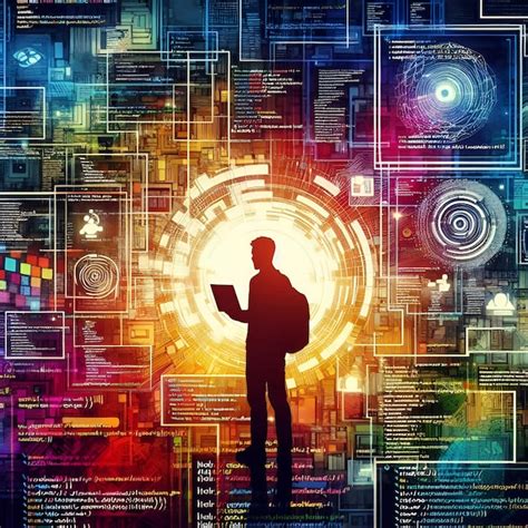 Iot Concept Business And Modern Technology Html Code Binary On Virtual