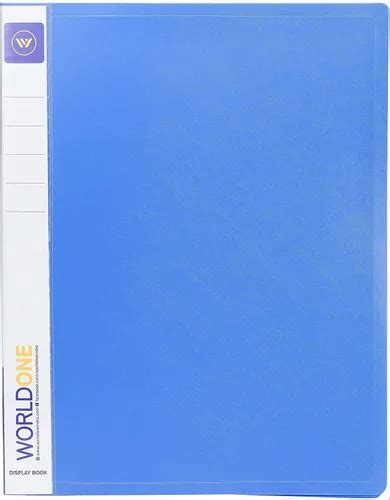 Plastic Blue Worldone Display Book File Folder For Office Paper Size A At Best Price In New
