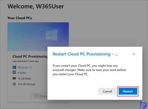 4 Unique Ways To Restart A Cloud Pc Windows 365 Intune Prajwal Desai