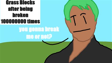 Grass Blocks Oko Like Zoro Bc Of Their Grass Looking Like Hair Rzoroislost