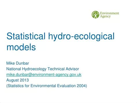 ppt statistical hydro ecological models powerpoint presentation free download id 1620873