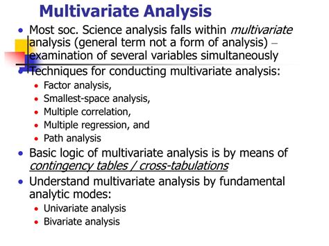 Ppt Comprehensive Guide To Multivariate Analysis For Social Research Powerpoint Presentation