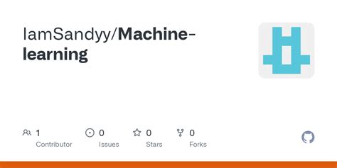 GitHub IamSandyy Machine Learning