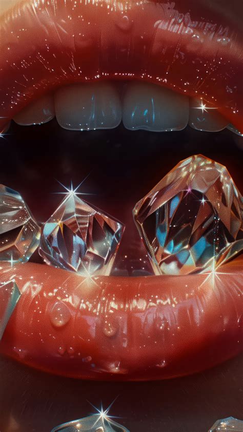 Diamond Lips Wallpaper By