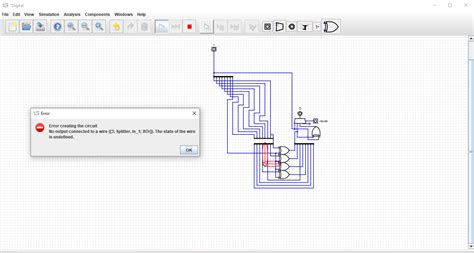 No Output Connected To A Wire 3 Splitter In1 Xor The State Of