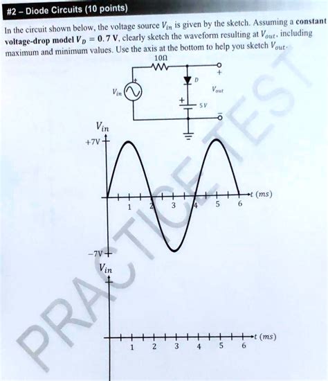 solved 2 diode circuits 10 points in the circuit shown below the