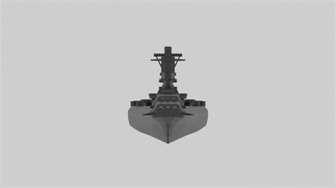 Ijn Musashi Model For Small Scale Printing Free 3d Model 3d Printable Cgtrader