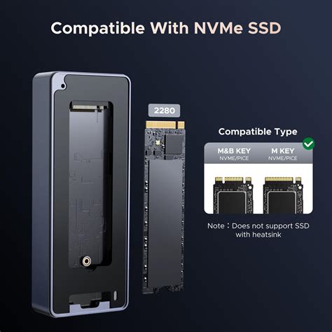 Ugreen 80gbps M2 Nvme Ssd Enclosure Mit Thunderbolt 54 Und Usb 4