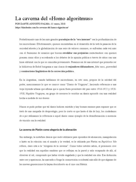 2artíc Palma La Caverna Del Homo Algoritmus Manipulación Pdf 2artíc Palma La Caverna Del Homo Algoritmus Manipulación Pdf