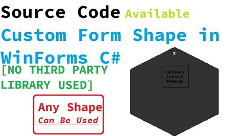 Custom Border Shape In WinForms NO THIRD PARTY LIBRARY C K YouTube