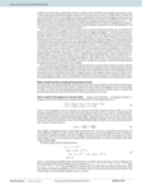 Solution The Ratio Model Between Throughput And Delay Based On Payload