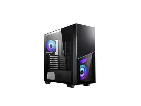 Msi Mpg Sekira 100r Mid Tower Gaming Computer Case Black 4x 120mm