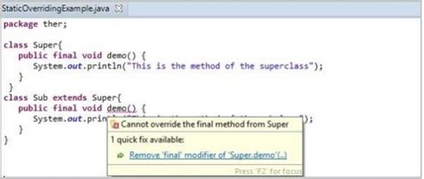 Can We Override Final Methods In Java